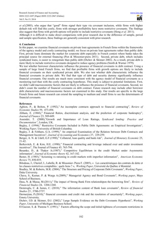 The determinants of financial covenants on private debt | PDF | Stocks ...