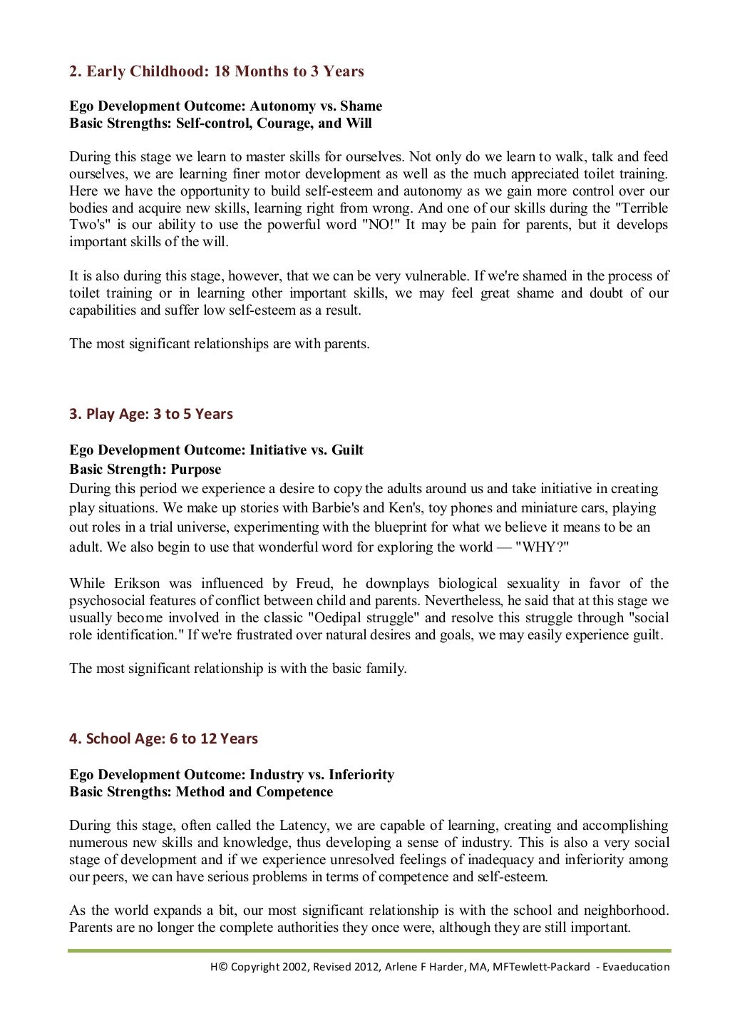 The developmental stages of Erik Erickson.pdf