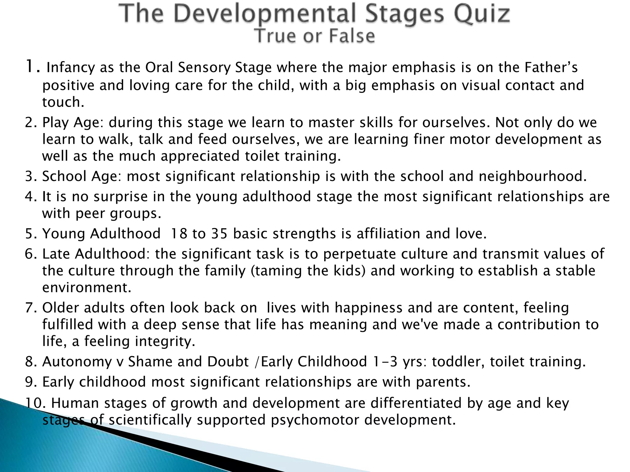 The developmental stages | PPTX