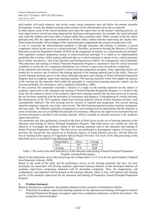 The development of academic supervision learning material for the education and training of ...