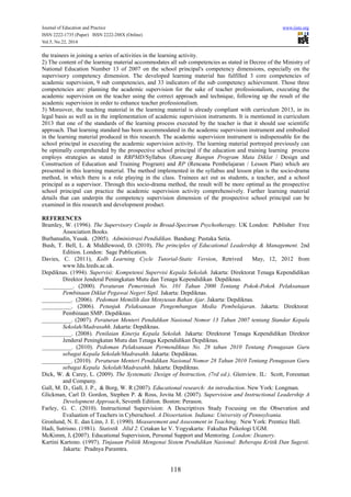 The development of academic supervision learning material for the education and training of ...