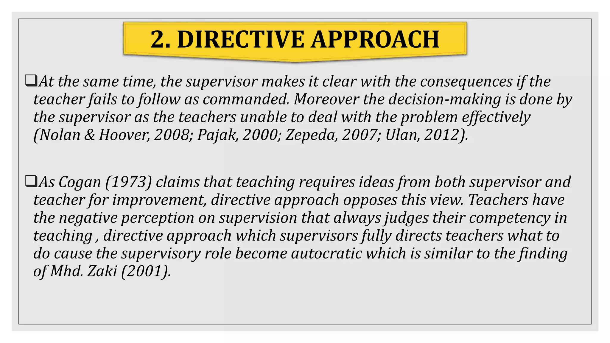 The development of education beliefs, teaching and supervision | PPTX