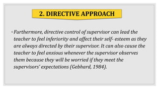 The development of education beliefs, teaching and supervision | PPTX