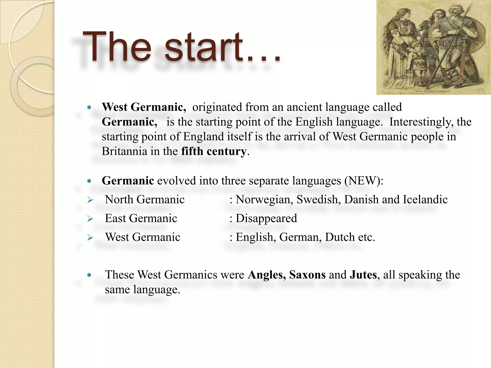 The development of english grammar | PPTX | Genealogy and Ancestry ...