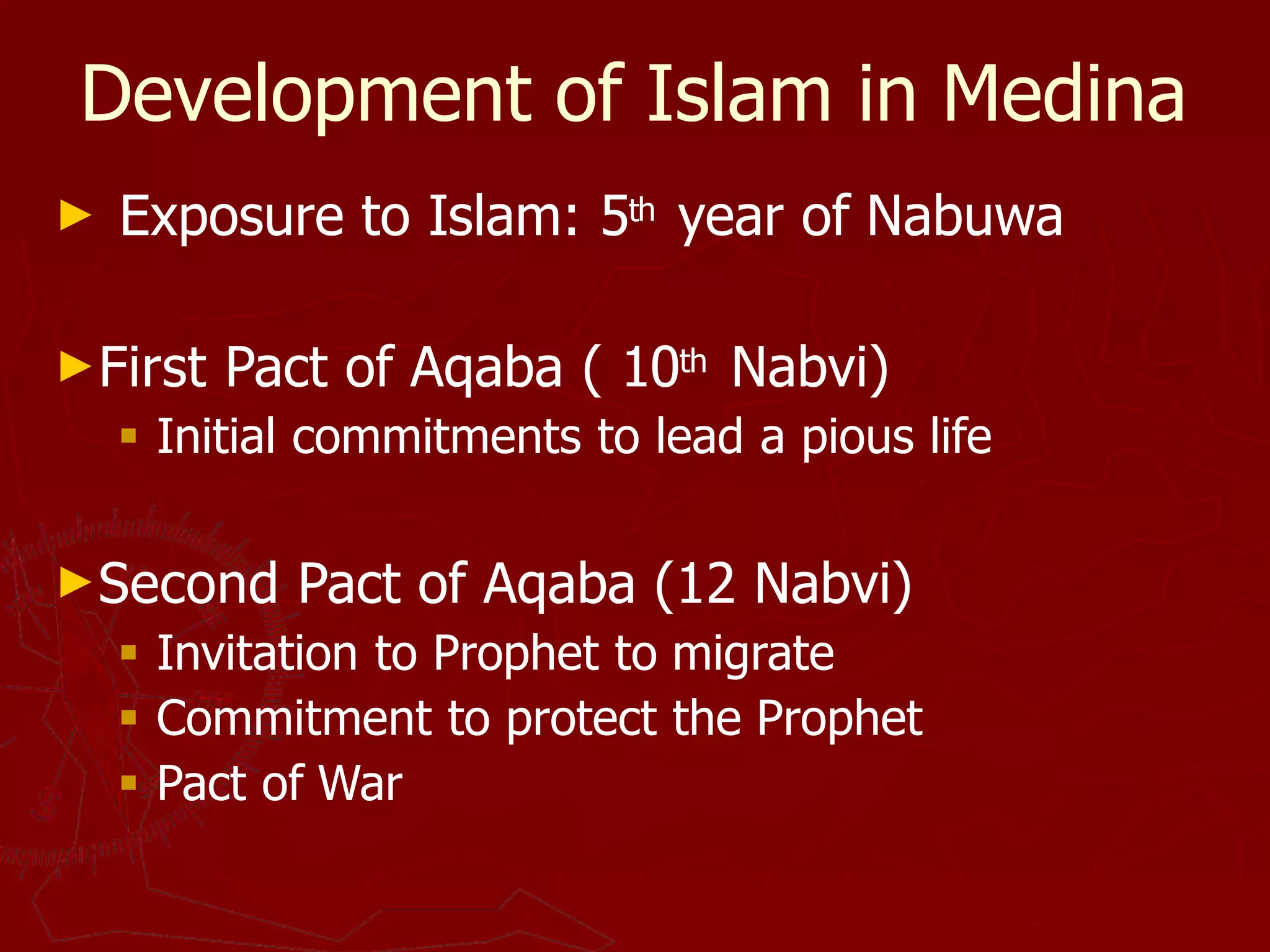 The Development of Islamic State | PPTX | Islam | Religion & Spirituality