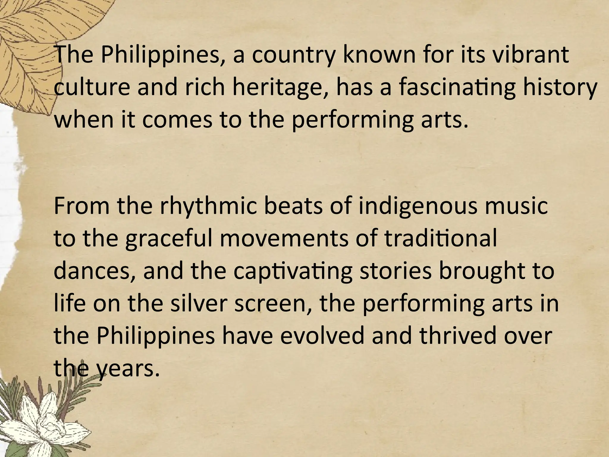 The Development of Performing Arts in the Philippines.pptx