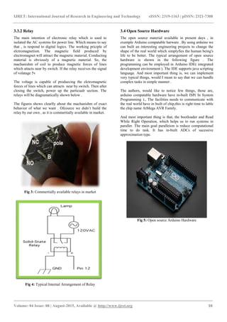 The development of supervisory system for electricity control in smgg, guntur using open source ...