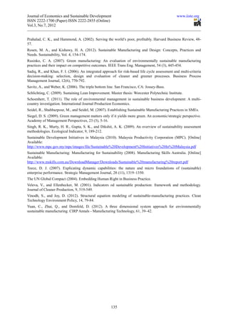 The development of sustainable manufacturing practices and sustainable performance in malaysian ...