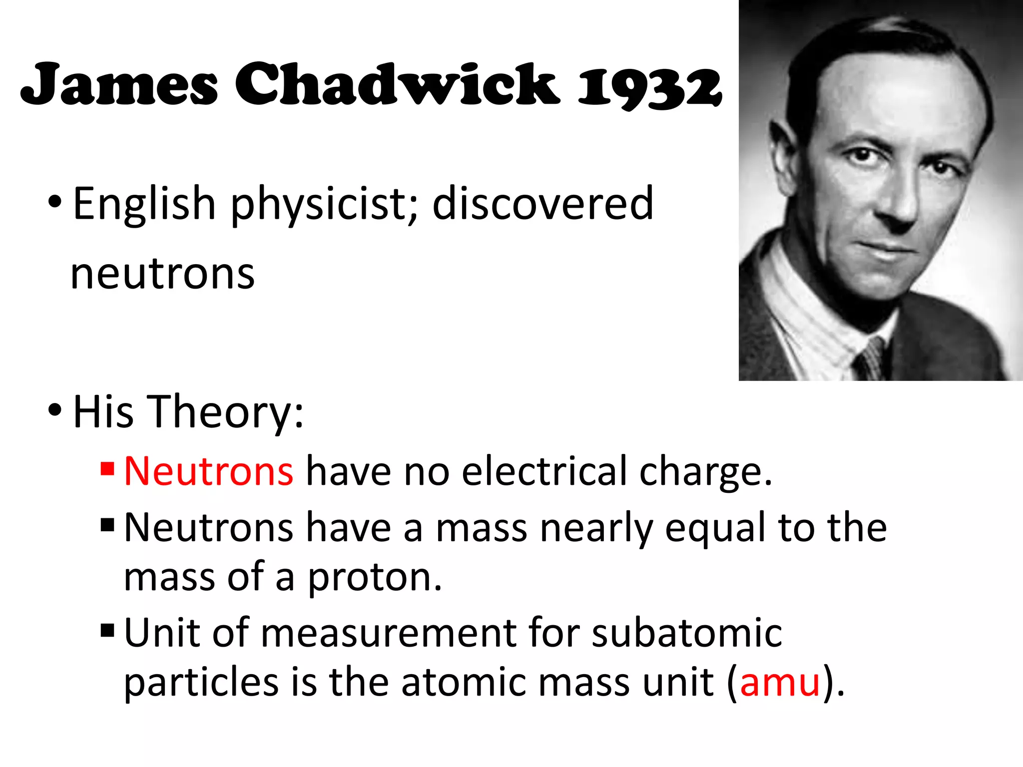 The development of the atomic theory | PPTX