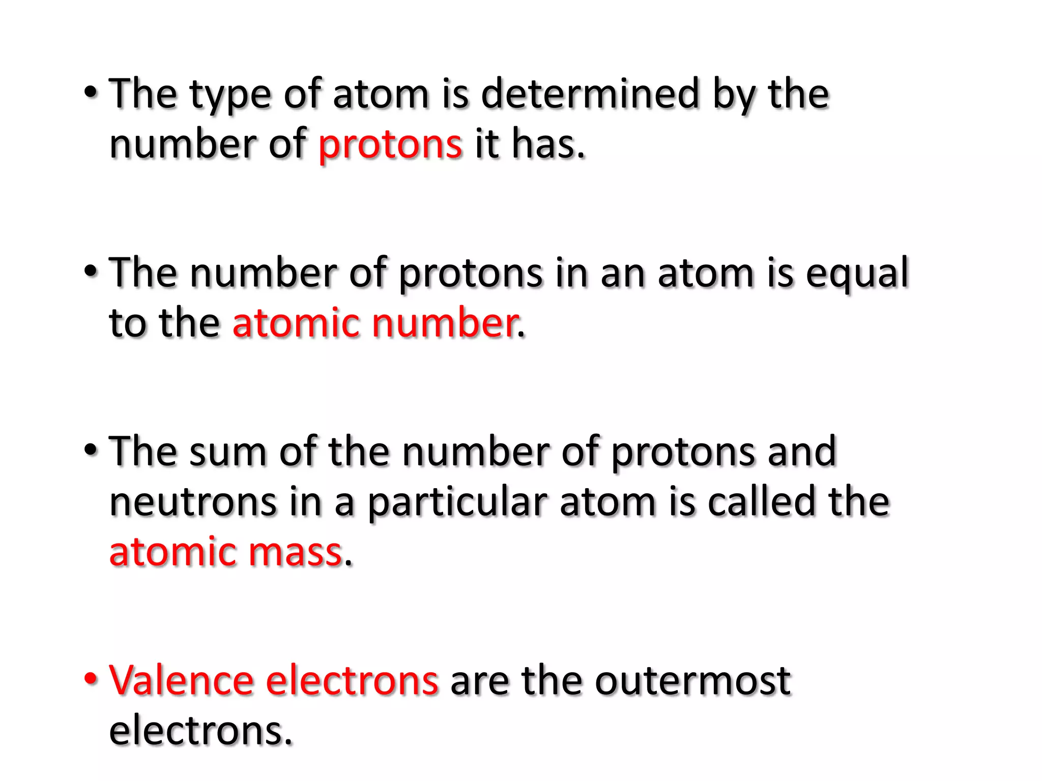 The development of the atomic theory | PPTX