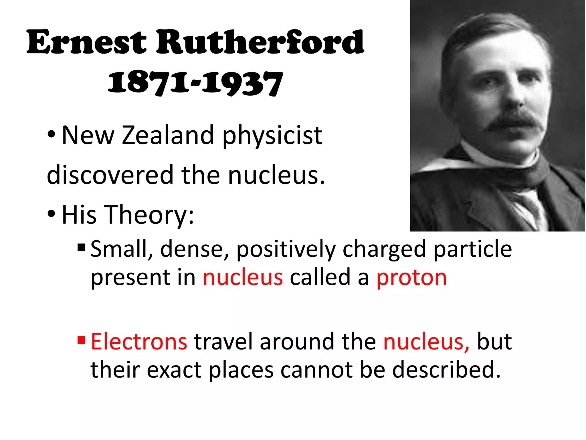 The development of the atomic theory | PPTX