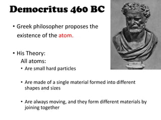 The development of the atomic theory | PPTX