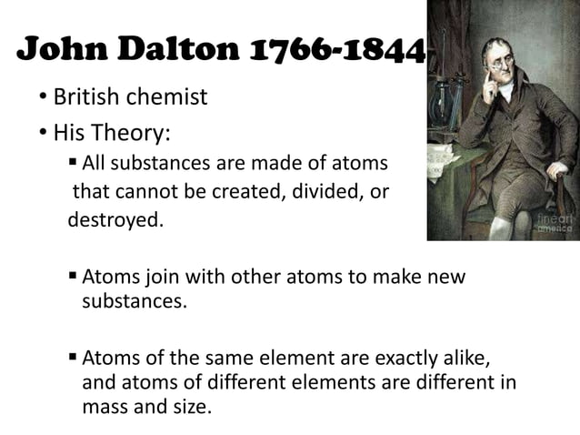The development of the atomic theory | PPTX