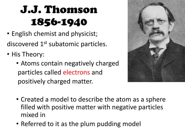 The development of the atomic theory | PPTX