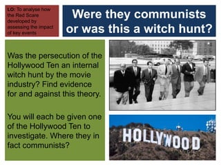 The Development of the Red Scare | PPTX