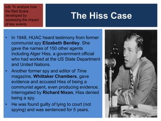 The Development of the Red Scare | PPTX