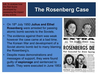 The Development of the Red Scare | PPTX