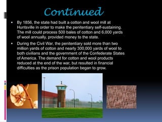 The development of the texas prison system | PPTX
