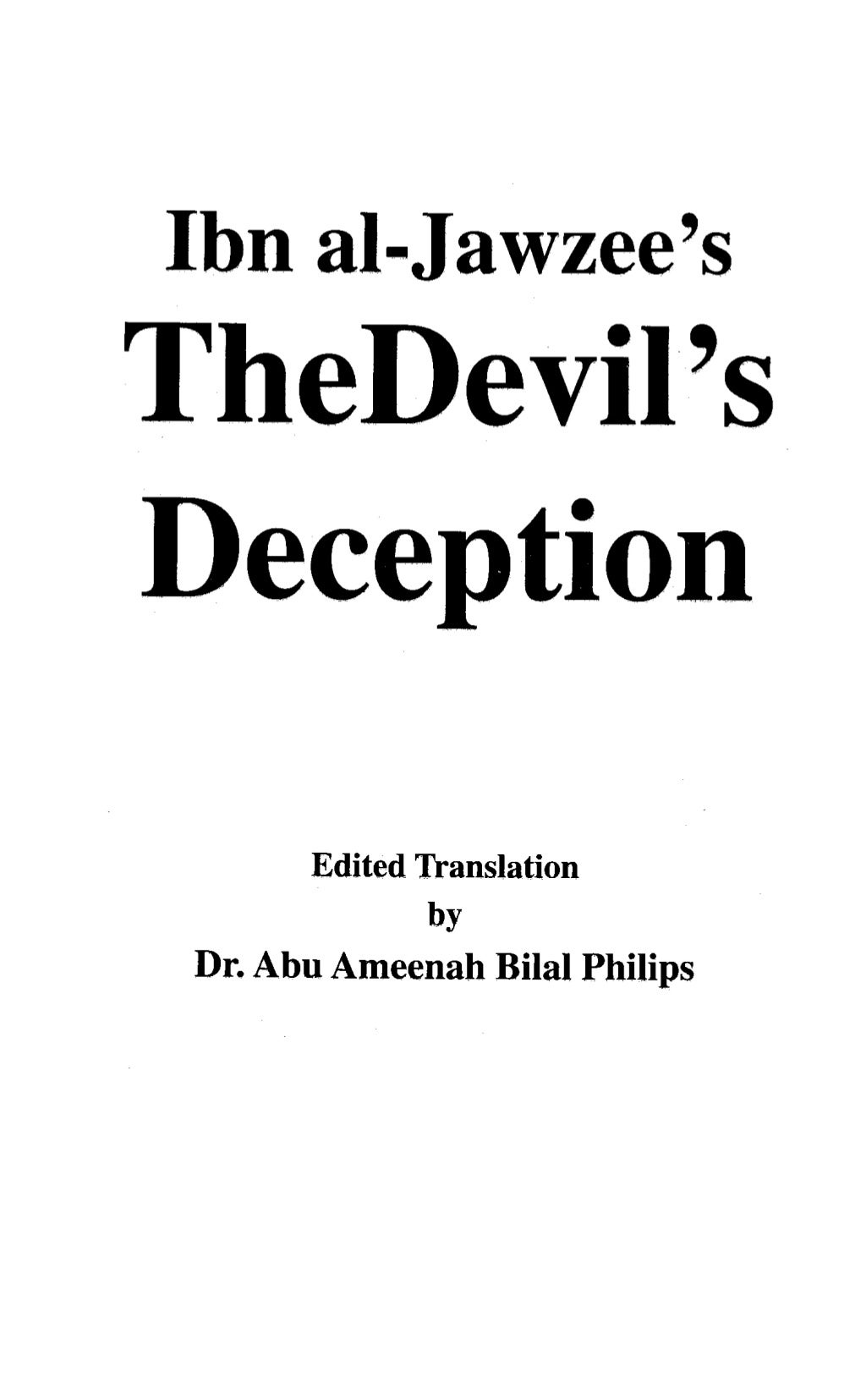 The devil's deception | PDF