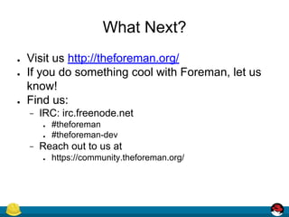 The Foreman Project | PDF