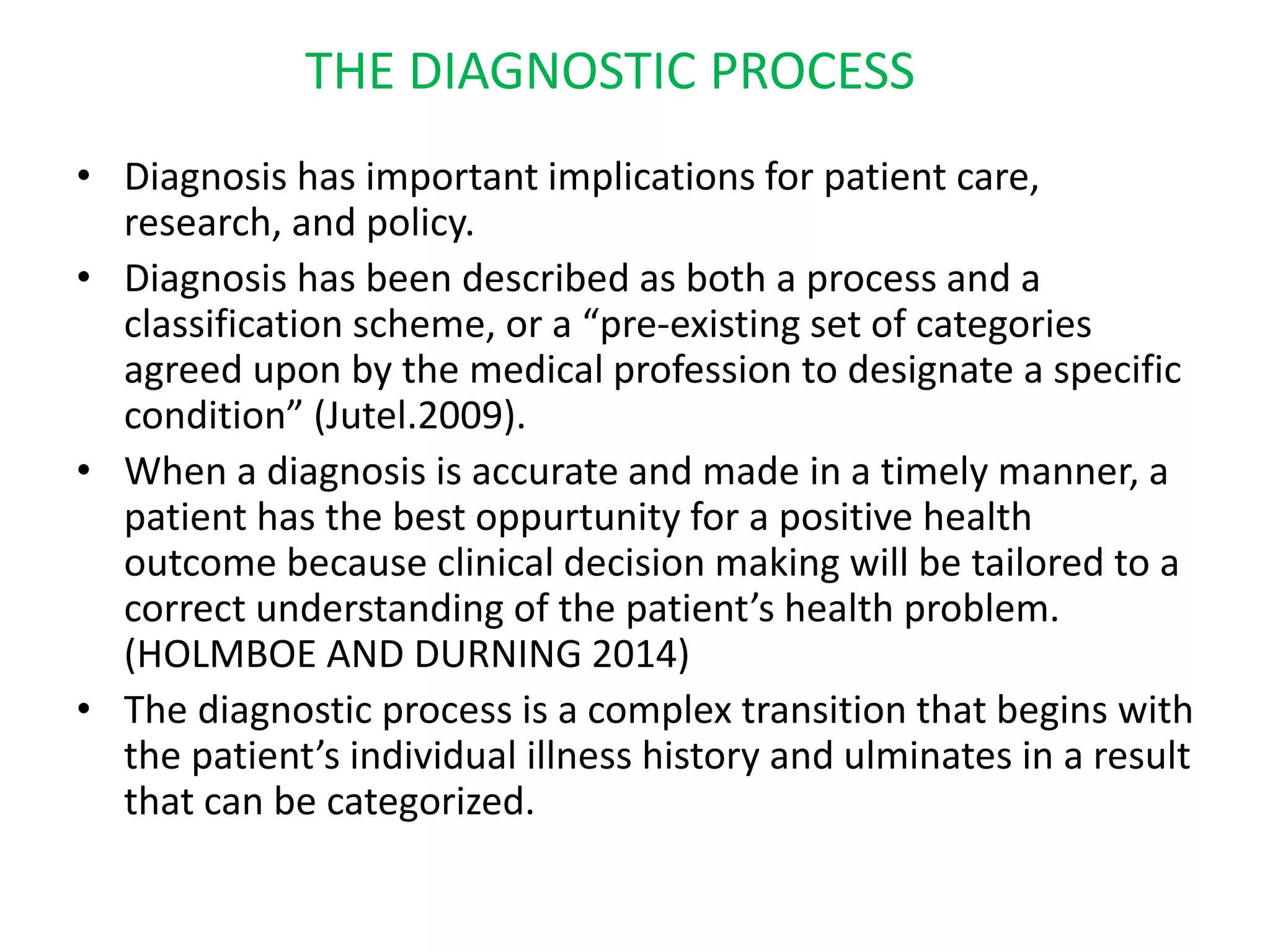 The Diagnostic Process Pptx
