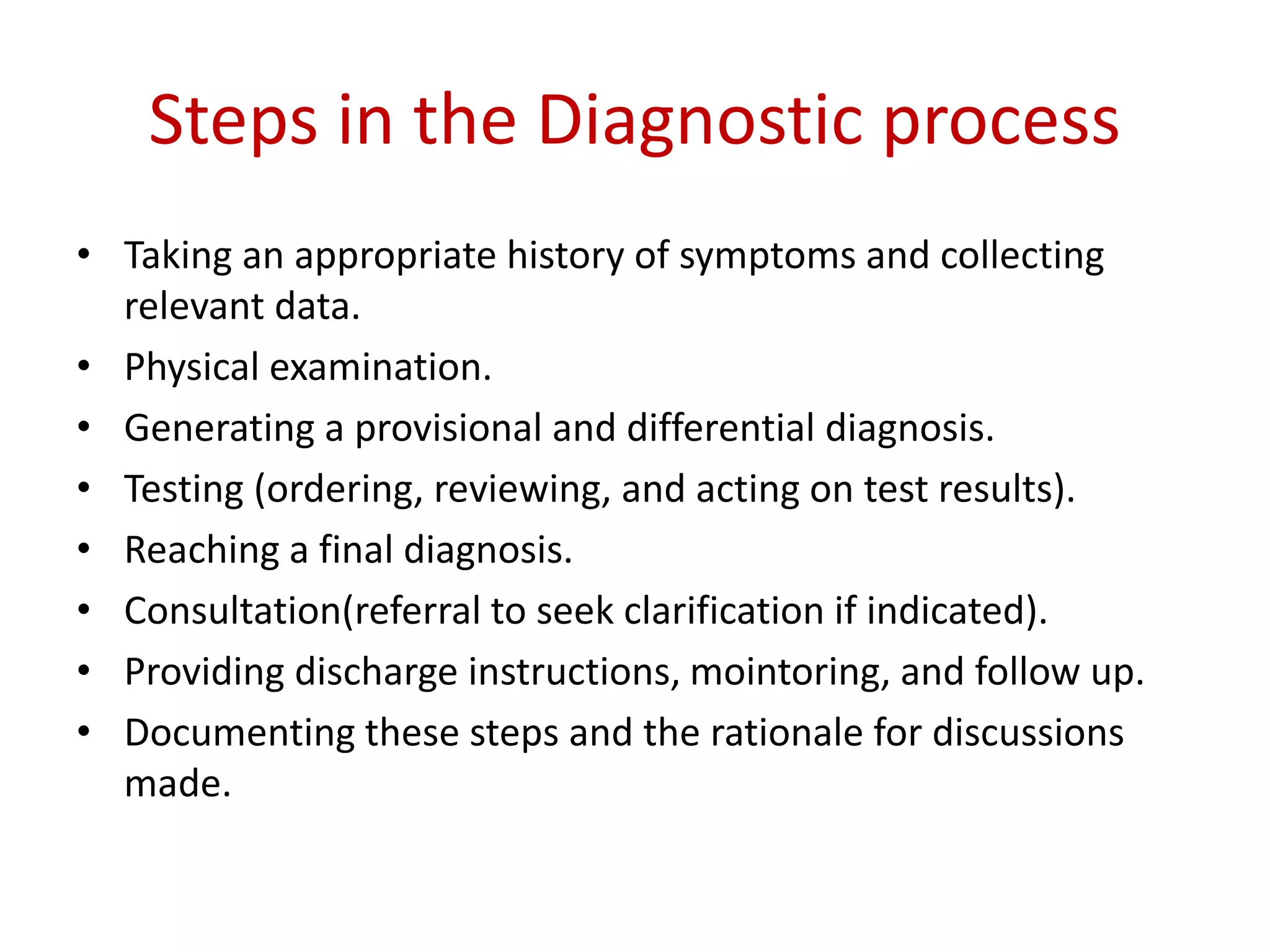 The Diagnostic Process Pptx