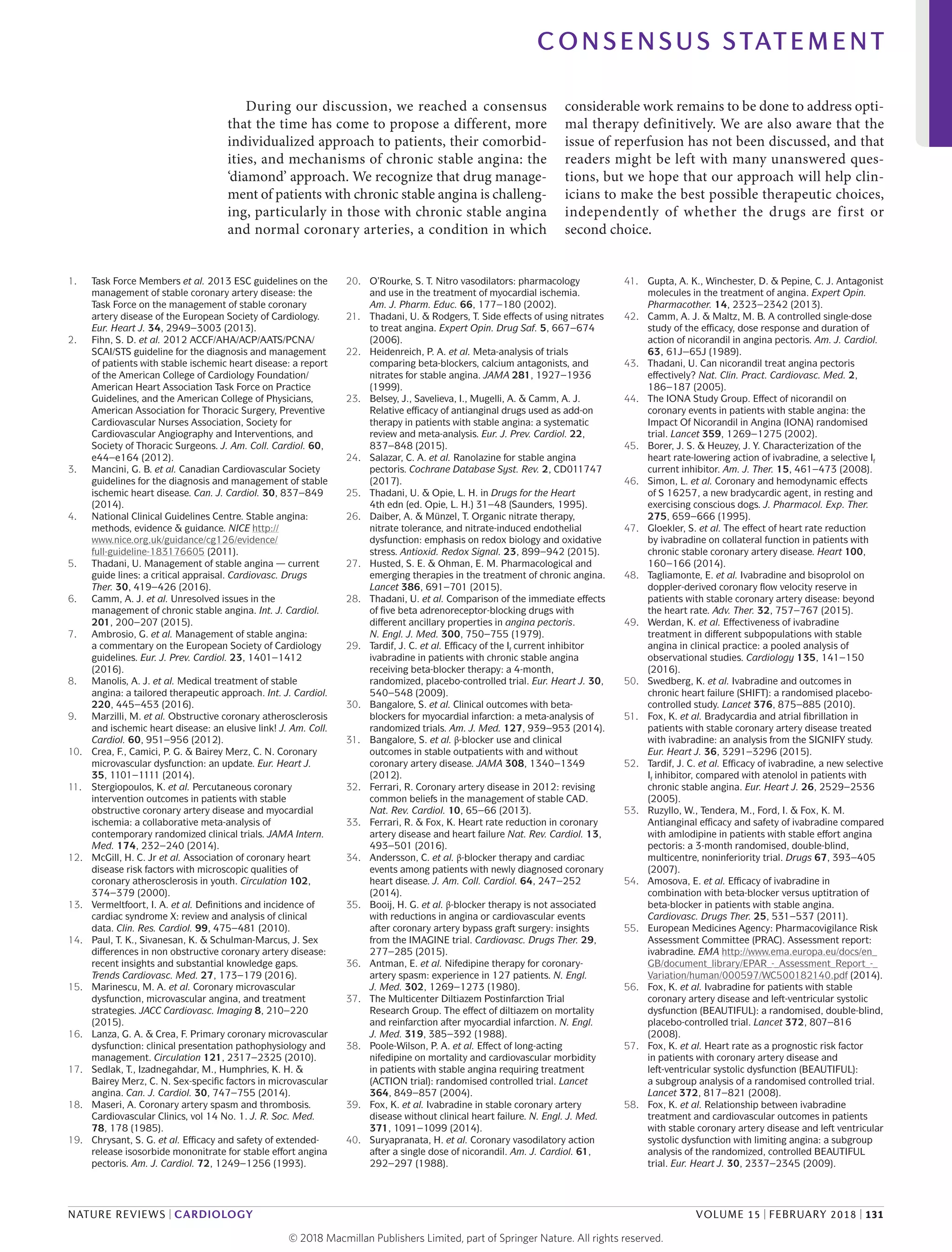 The diamond approach to treat angina | PDF