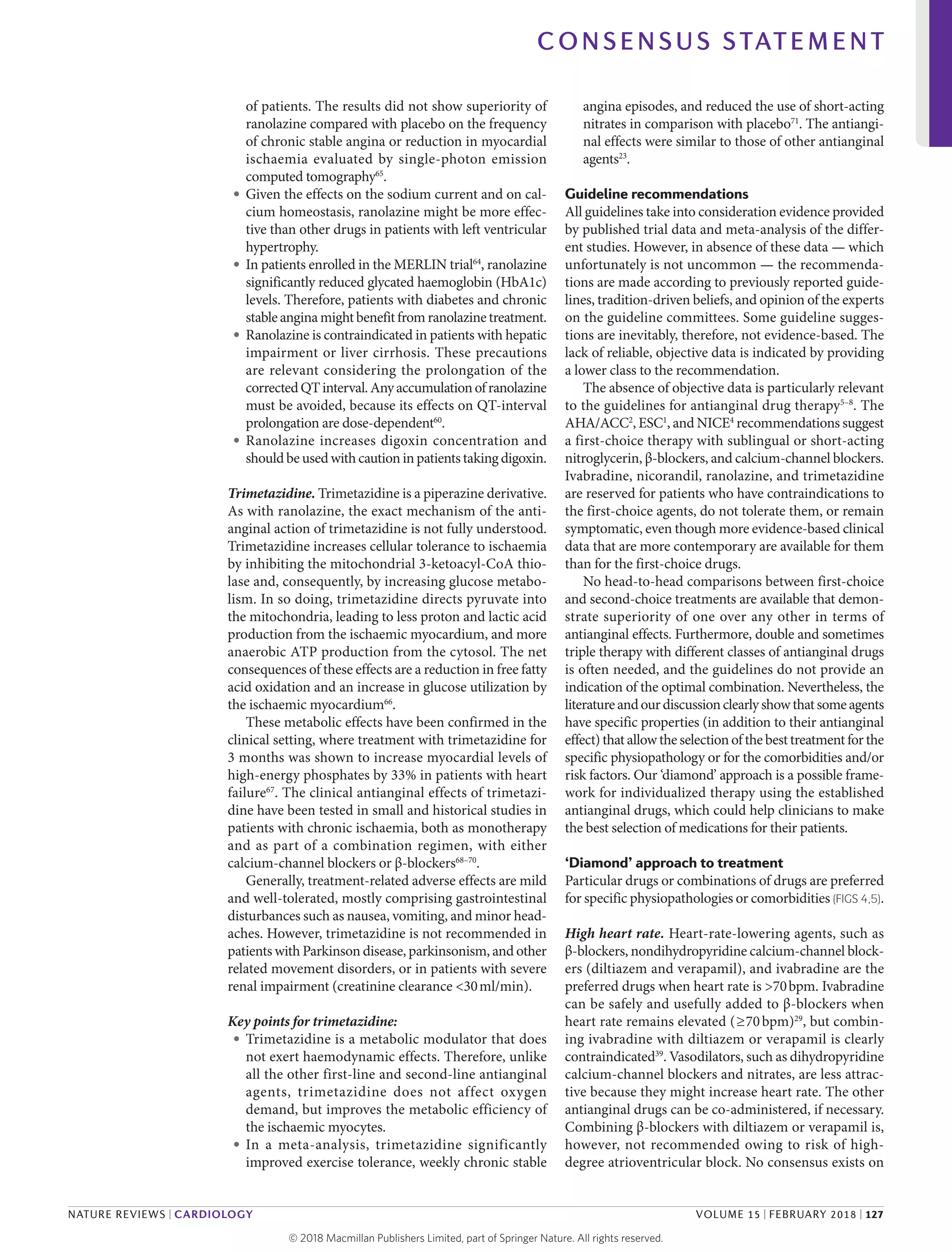 The diamond approach to treat angina | PDF