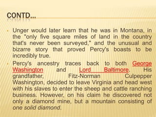 The diamond as big as the ritz | PPTX