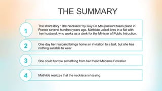 The diamond necklace | PPT