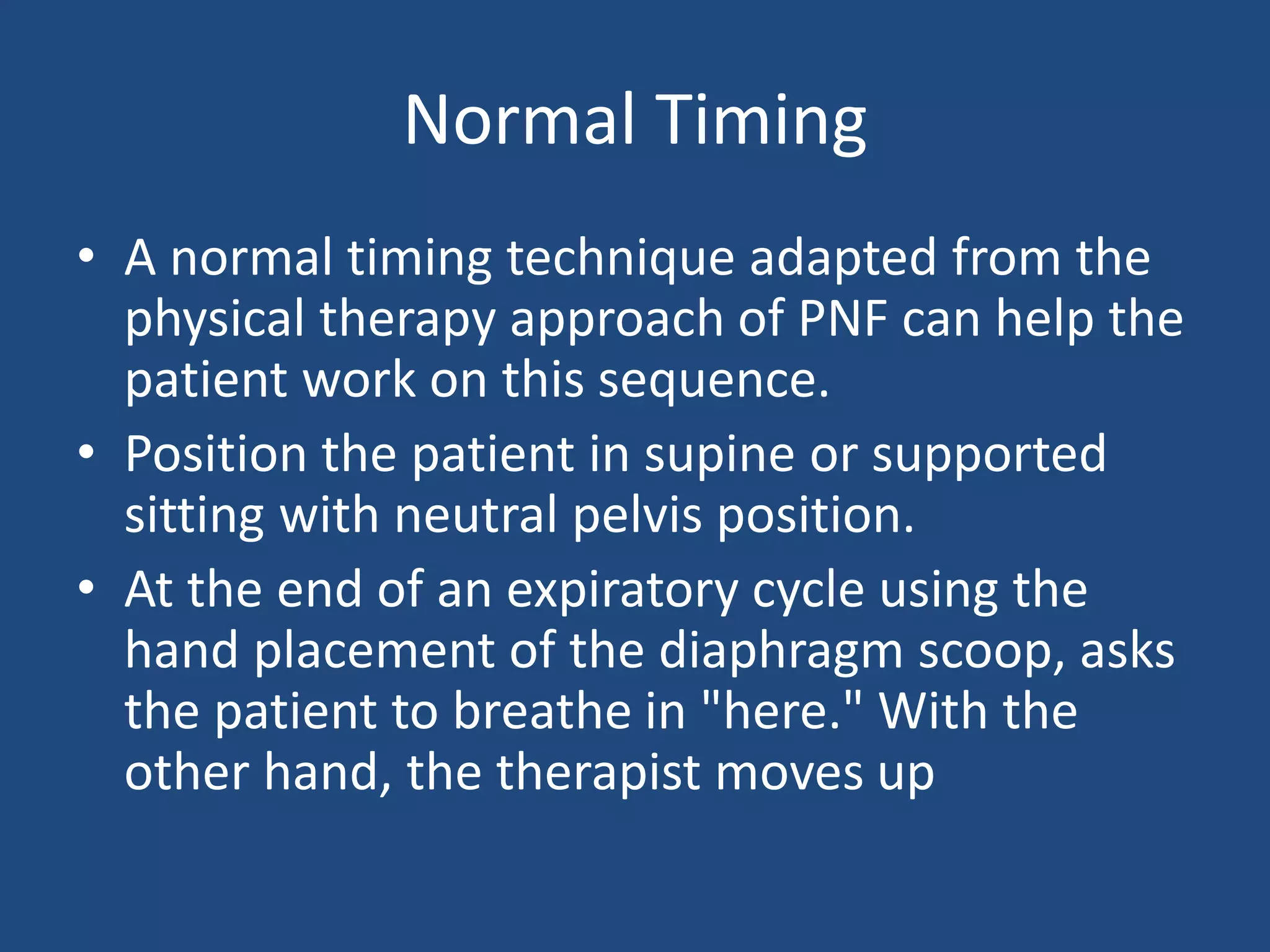 The diaphragm facilitation techniques | PPTX
