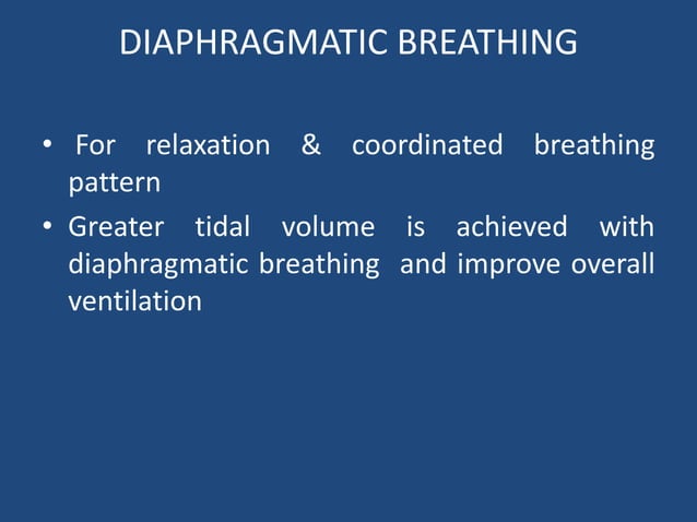 The diaphragm facilitation techniques | PPTX
