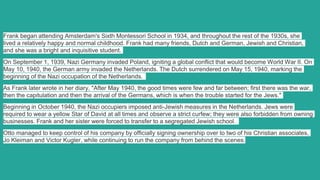 The Diary of Anne Frank | PPTX