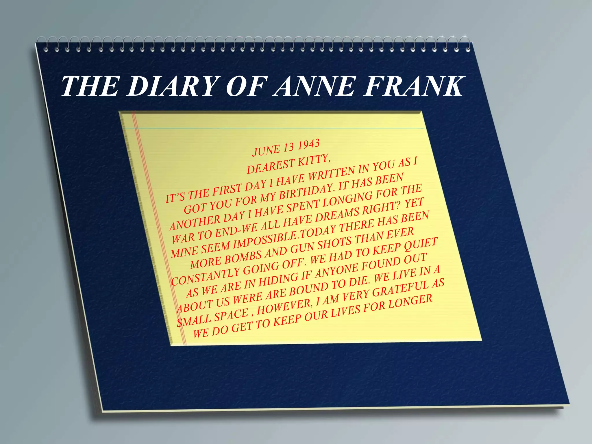 The diary of anne frank 1 | ODP