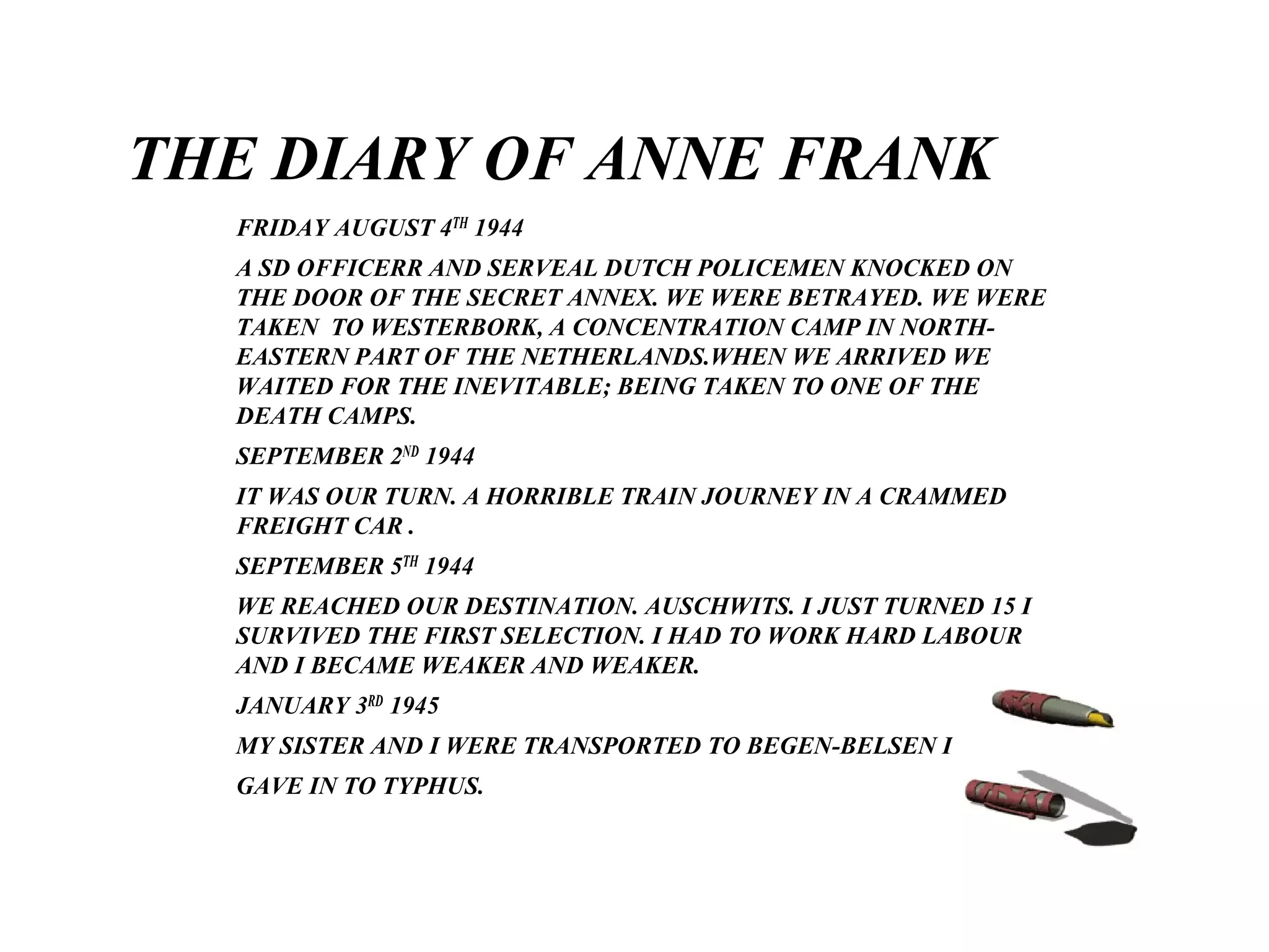 The diary of anne frank 1 | ODP