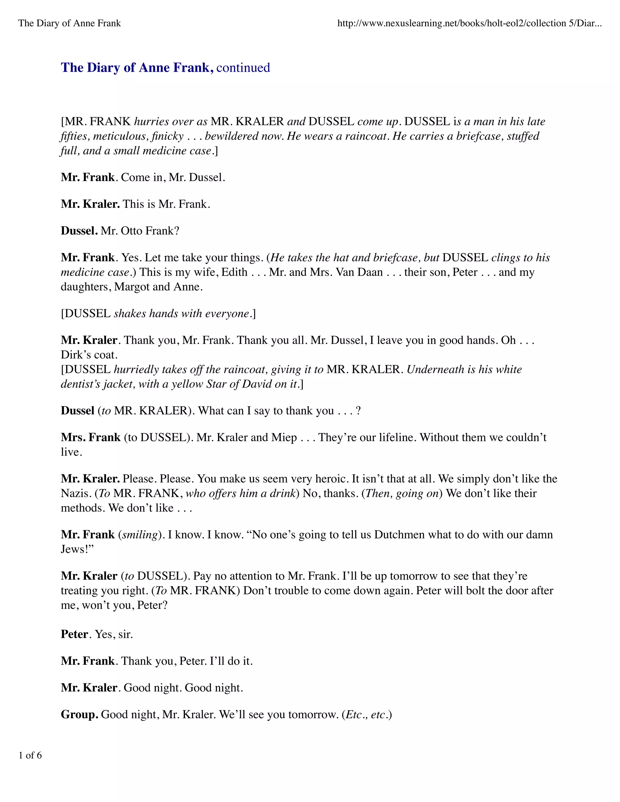 The diary of anne frank act 1 scene 1 3 | PDF | Women\'s Outerwear ...