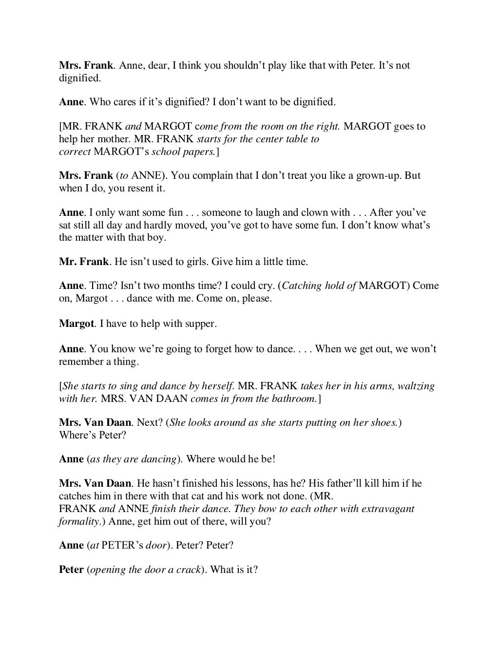 The diary of anne frank act i scene 3