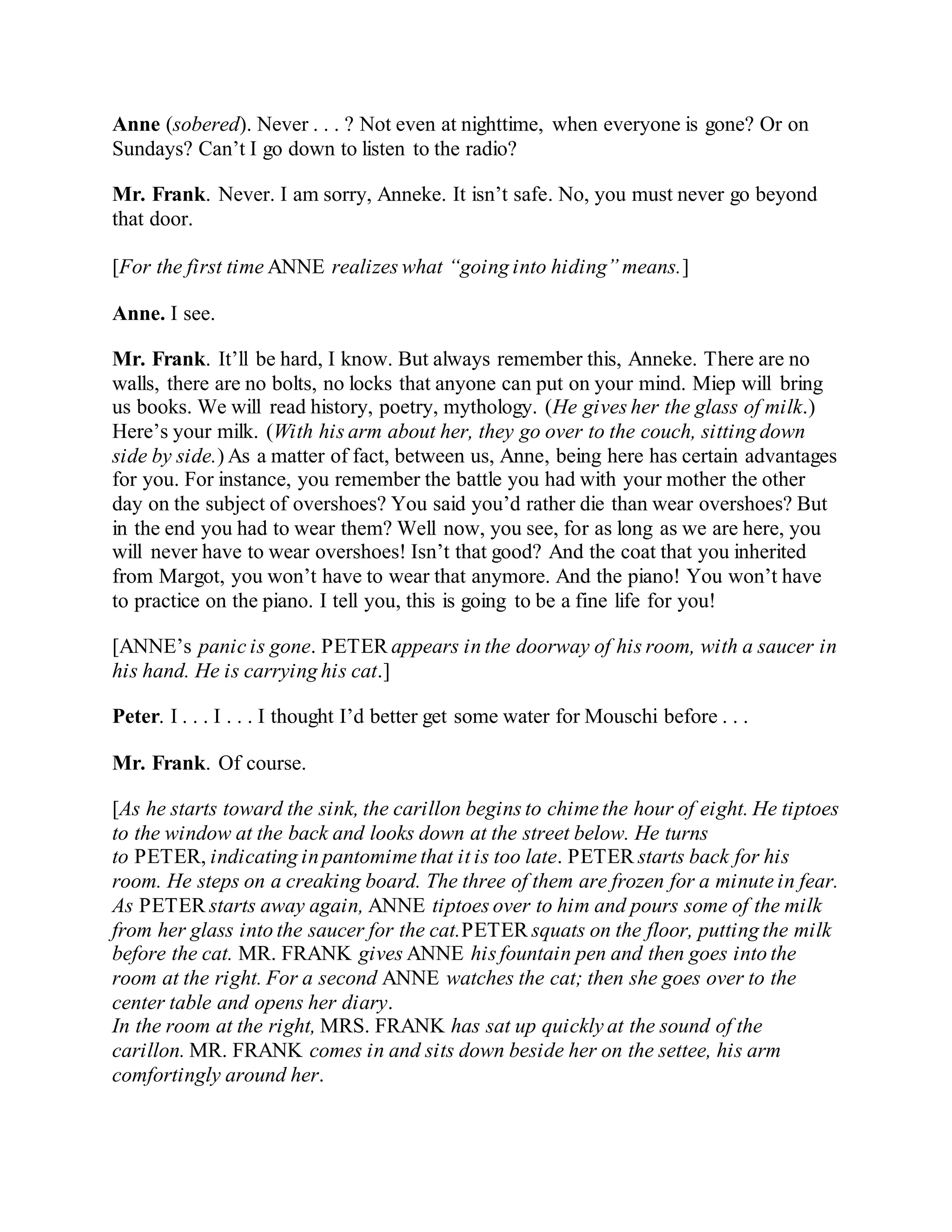 The diary of anne frank act i scenes 1 2 | DOCX