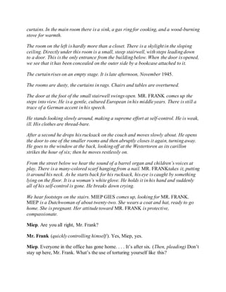 The diary of anne frank act i scenes 1 2 | DOCX