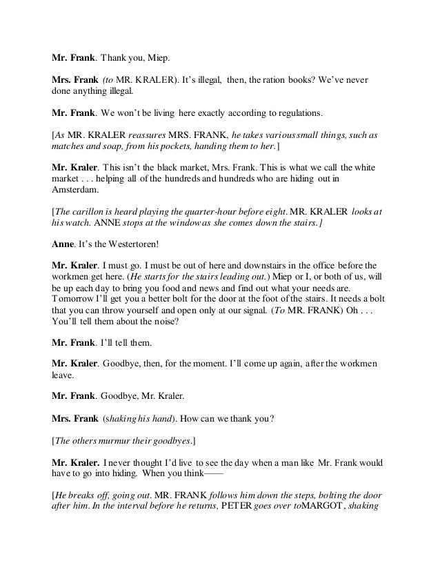 The diary of anne frank act i scenes 1 2