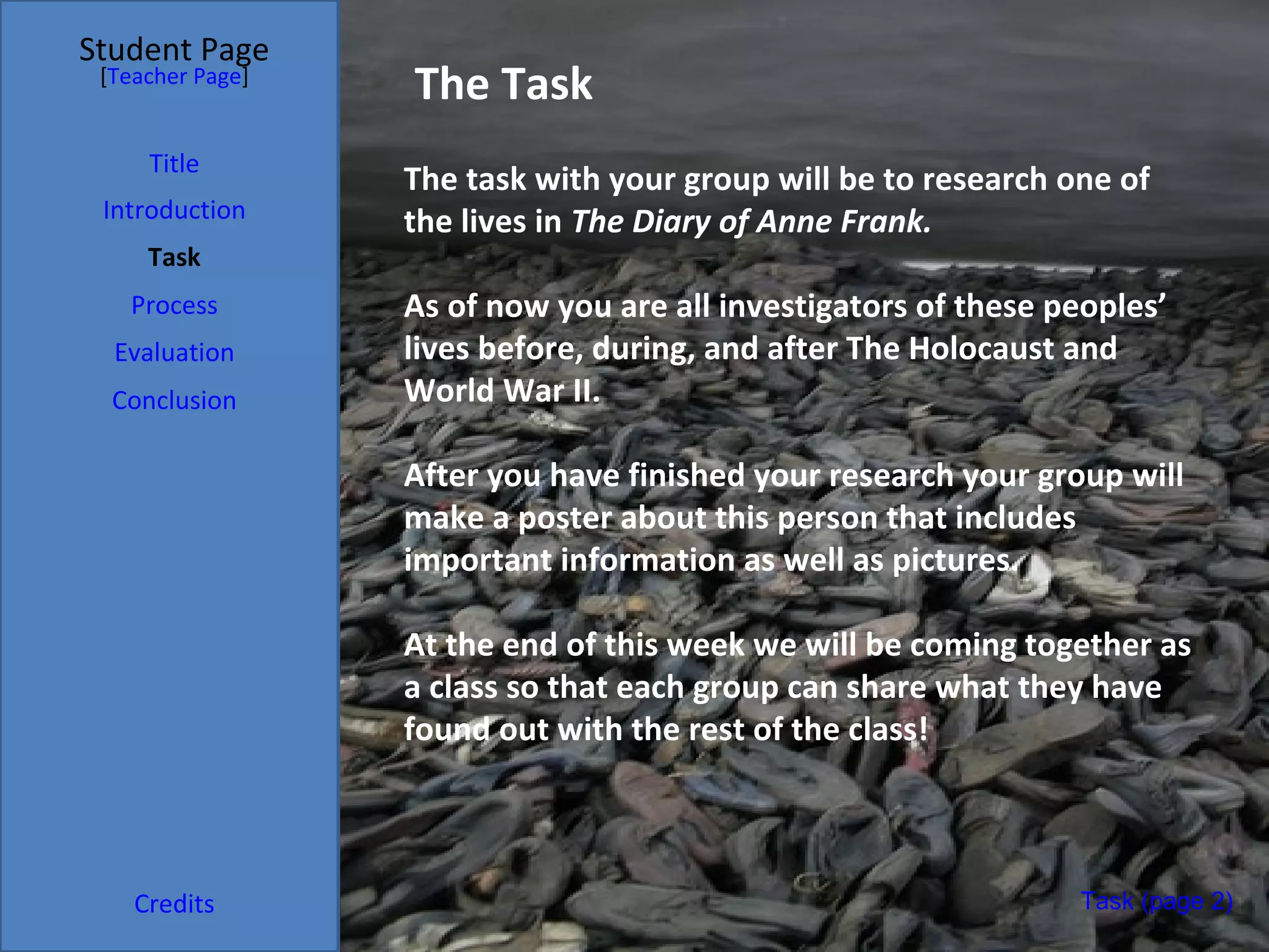 The Diary Of Anne Frank Webquest | PPT | Homework and Study | Education
