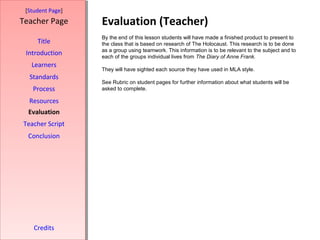 The Diary Of Anne Frank Webquest | PPT | Homework and Study | Education