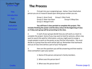The Diary Of Anne Frank Webquest | PPT