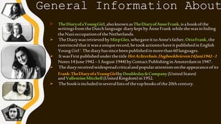 The Diary of a Young Girl / The Diary of Anne Frank | PPT