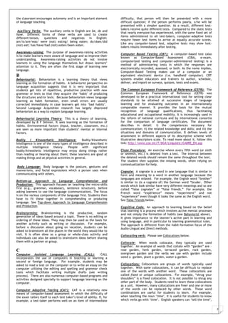 The Dictionary of Language Learning Vocabulary.docx