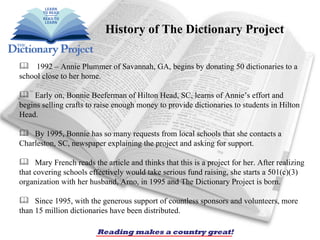The Dictionary Project | PPT