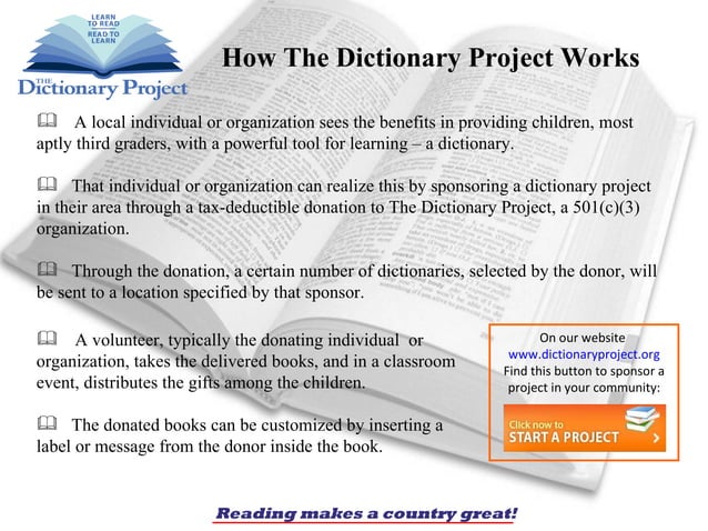 The Dictionary Project | PPT