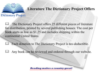 The Dictionary Project | PPT