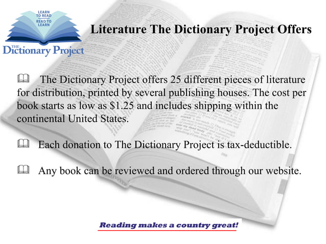 The Dictionary Project | PPT