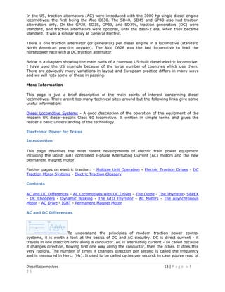 The diesel locomotive | DOCX